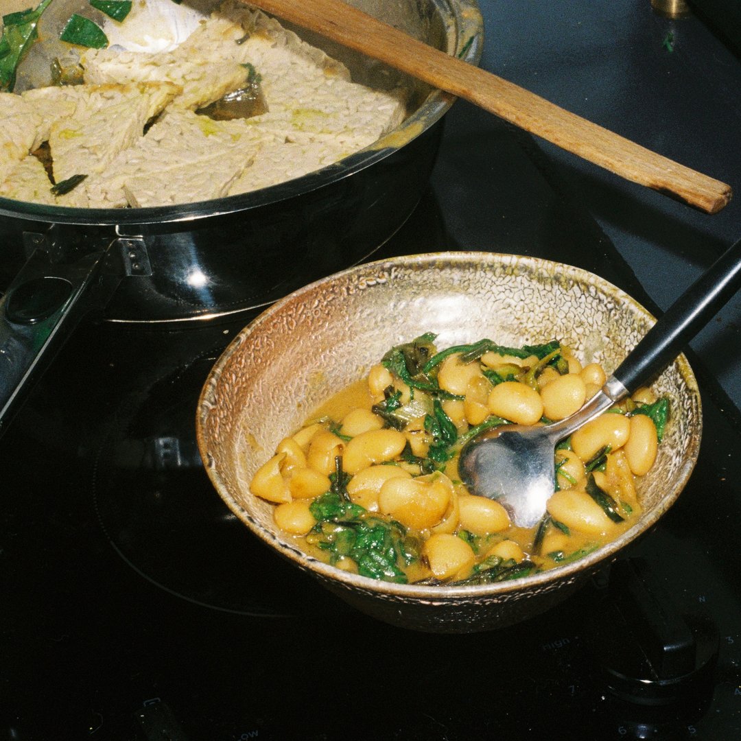 Brothy miso beans - Lagom